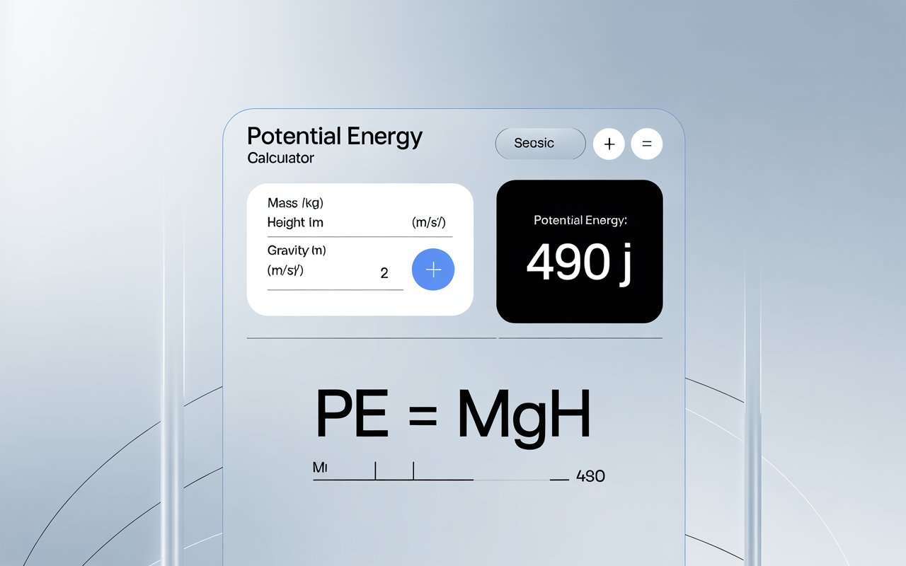 Potential Energy Calculator Guide – How to Measure Stored En