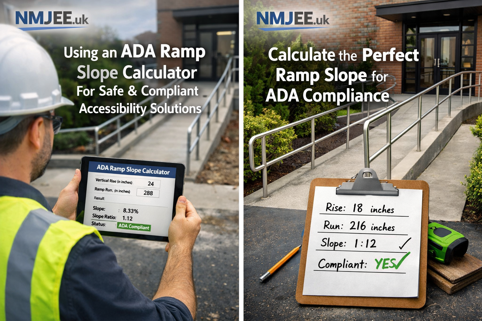 How to Use an ADA Ramp Slope Calculator for Safe and Compliant ...
